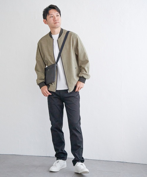 ikka ブルゾン アウター 「雑誌MonoMax4月号掲載」イージーケアリネンライクブルゾン「親子おそろい」 メンズ : ZOZOTOWN Yahoo!店 - 通販 - Yahoo!ショッピング