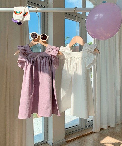 aimoha（アイモハ） ワンピース 「aimoha-KIDS-」フリルショルダーワンピース キッズ 子供服 女の子 : ZOZOTOWN Yahoo!店 - 通販 - Yahoo!ショッピング