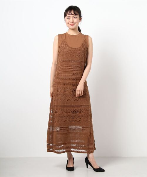 LAGUNAMOON 「LAGUNAMOON」 キャミソールワンピース MEDIUM ブラウン レディース : ZOZOTOWN Yahoo!店 - 通販 - Yahoo!ショッピング