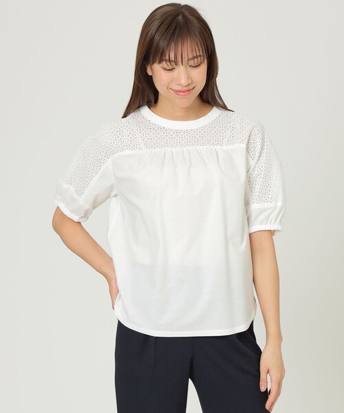 TRANS WORK 「TRANS WORK」 半袖ブラウス 40 オフホワイト レディース : ZOZOTOWN Yahoo!店 - 通販 - Yahoo!ショッピング