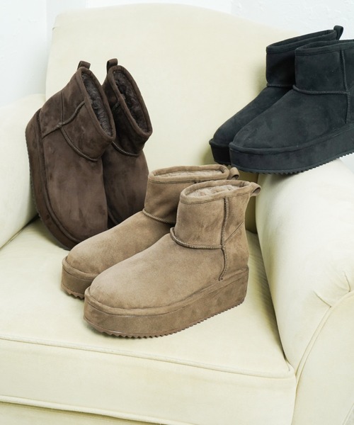 【NEW】ラウナレア（Launa lea）/【25秋冬】厚底ムートンブーツ(S160) Launa lea（ラウナレア） ブーツ 「25秋冬」厚底ムートンブーツ(S160