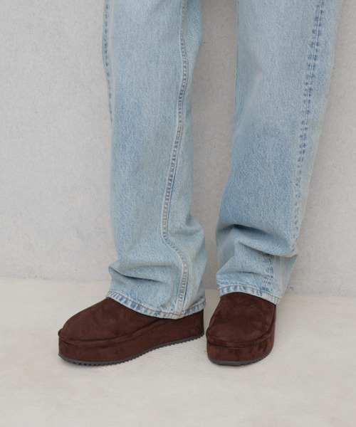 Launa lea（ラウナレア） ブーツ 「25秋冬」厚底ムートンブーツ(S160