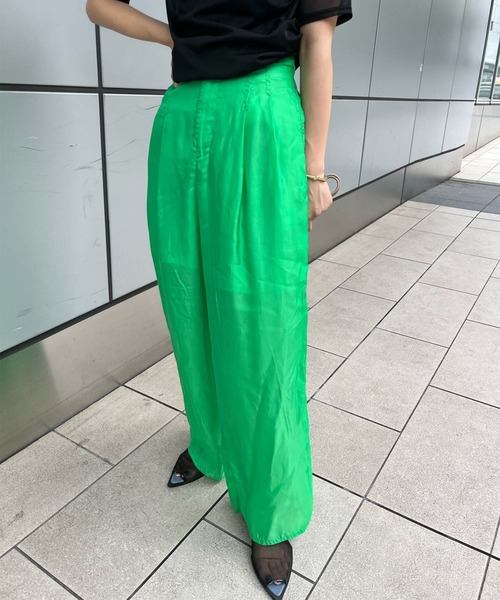 パンツ CUPRO WIDE TUCK PANTS レディース : 66122372 : ZOZOTOWN Yahoo!店 - 通販 - Yahoo!ショッピング