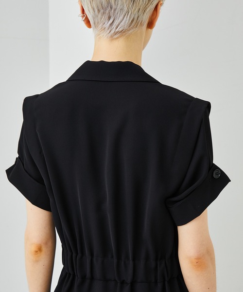 Yahoo!オークション - 「STUDIOUS」 シャツワンピース FREE ブラック ...