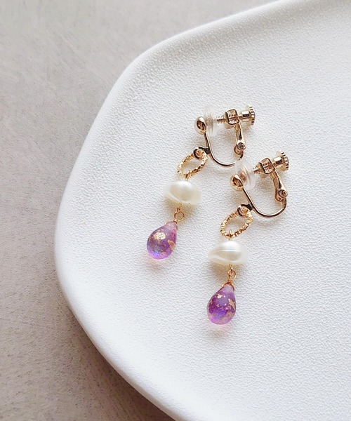 TONE イヤリング 「Cherie+Chambre」Baroque Pearl×Drop Beads Earring レディース : ZOZOTOWN Yahoo!店 - 通販 ...