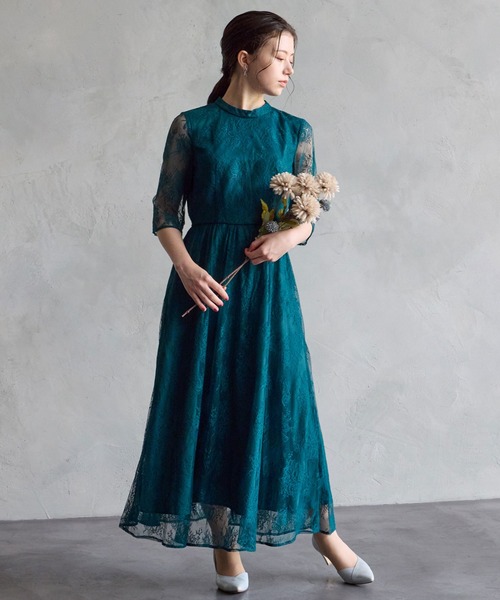 AIMER 「AIMER」 7分袖ワンピース LARGE グリーン レディース : ZOZOTOWN Yahoo!店 - 通販 - Yahoo!ショッピング