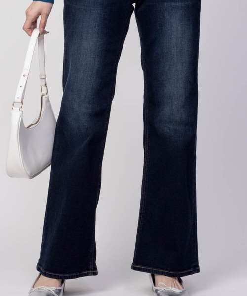 EDWIN（エドウィン） ジーンズ デニム デニムパンツ EDWIN ESSENTIALS フレアストレッチデニムパンツ レディース : ZOZOTOWN Yahoo!店 - 通販 ...