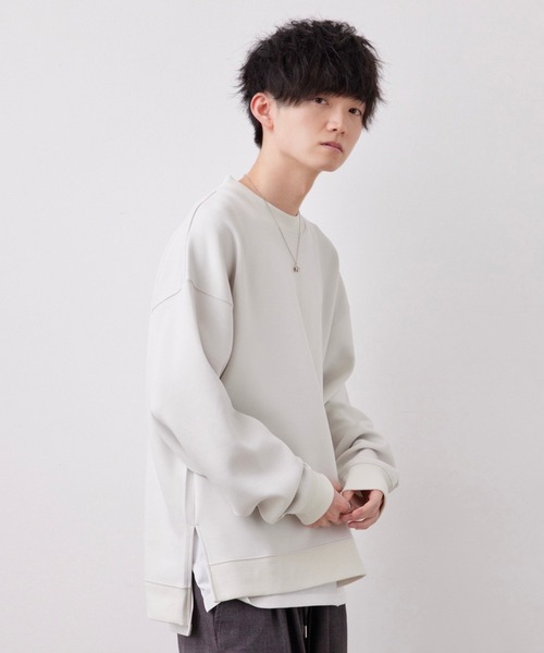 Yahoo!オークション - 「JUNRED」 長袖Tシャツ L チャコールグレー メ...