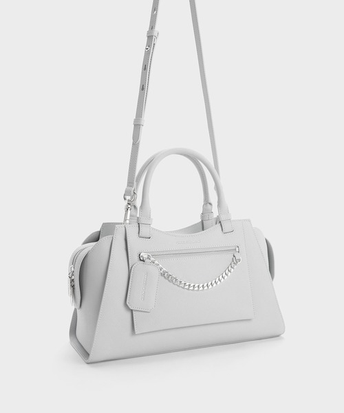 Yahoo!オークション - 「CHARLES & KEITH」 2WAYバッグ L ブラック レ...
