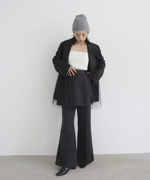 Yahoo!オークション - 「hellam」 スラックス MEDIUM ブラック レディ...