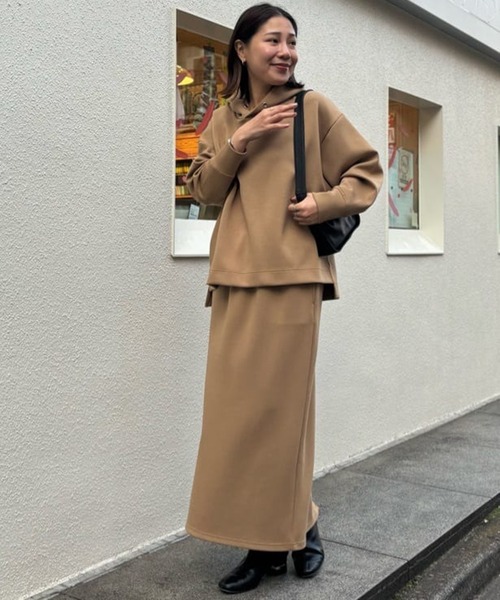 Yahoo!オークション - 「un dix cors」 セットアップ FREE ブラウン レ...