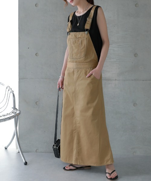 HUG.U 「HUG.U」 「emma」サロペットスカート L サンドベージュ レディース : ZOZOTOWN Yahoo!店 - 通販 - Yahoo!ショッピング