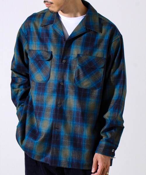 PENDLETON シャツ 「PENDLETON」-Crafted in Japan- Open Collar Shirt メンズ : ZOZOTOWN Yahoo!店 - 通販 ...