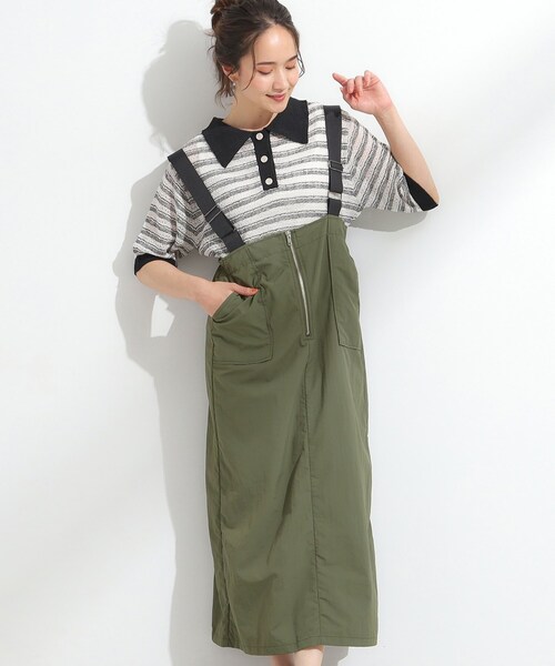 Cutie Blonde ワンピース 「S-LL」ナイロンハーフジップジャンスカ : ZOZOTOWN Yahoo!店 - 通販 - Yahoo!ショッピング