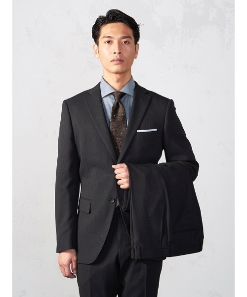 Perfect Suit FActory 「Perfect FActory」 スーツ AB6 ブラック メンズ : ZOZOTOWN ...