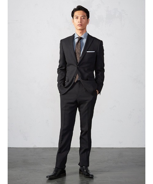 Perfect Suit FActory 「Perfect FActory」 スーツ AB6 ブラック メンズ : ZOZOTOWN ...