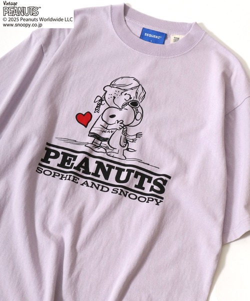PEANUTS 「PEANUTS」 「Vintage PEANUTS」半袖Tシャツ「SEQUENZコラボ」 L ラベンダー メンズ : ZOZOTOWN Yahoo!店 - 通販 ...