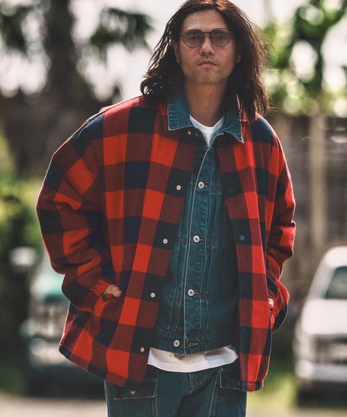 WONDER WALL MOTEL コート ジャケット mj10806- CHECK COACH JKT