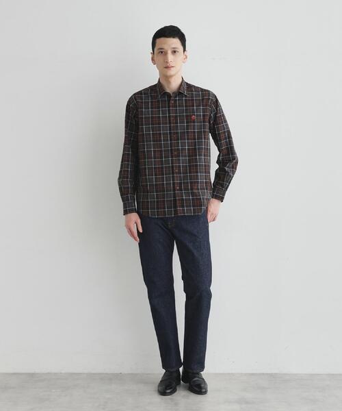 TAKEO KIKUCHI（タケオキクチ） シャツ 「LIMITED」ダークチェック長袖