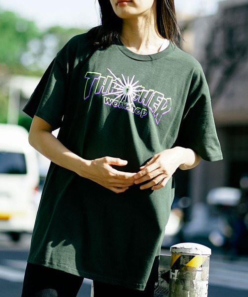Yahoo!オークション - 「THRASHER」 半袖Tシャツ MEDIUM ブラック メン...