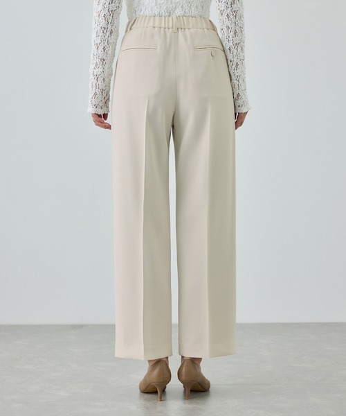 ROPE'（ロペ） パンツ トリアセダブルクロス ストレートワイドパンツ