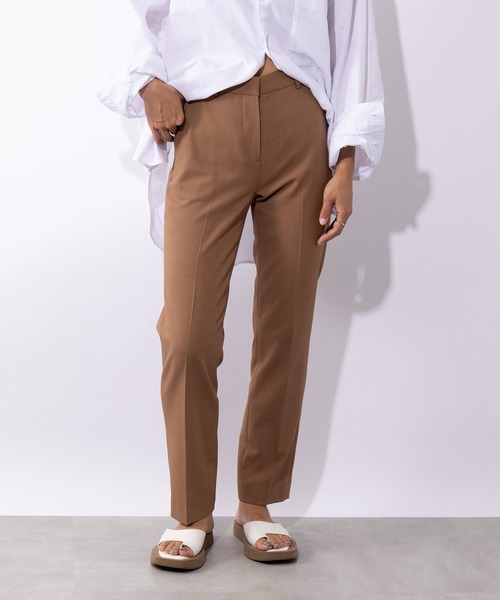 SETUP7（セットアップセブン） スラックス パンツ 「SETUP7」Basic Tapered Pants / 美シルエットベーシックテーパードパンツ レディース : ZOZOTOWN ...