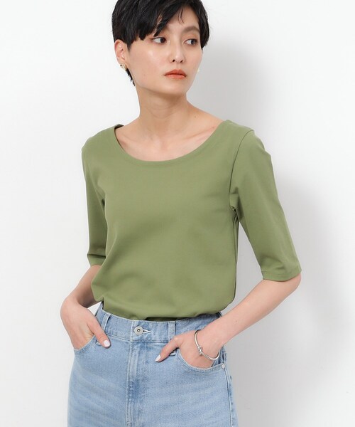 OPAQUE.CLIP tシャツ UV 前後2WAY ベーシックカットソー「接触冷感/洗濯機洗い可」 レディース : ZOZOTOWN ...