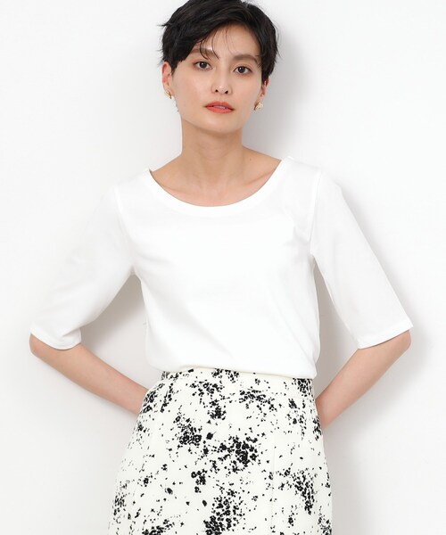 OPAQUE.CLIP tシャツ UV 前後2WAY ベーシックカットソー「接触冷感/洗濯機洗い可」 レディース : ZOZOTOWN ...