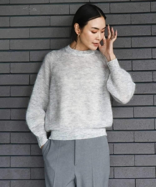 MICHEL KLEIN（ミッシェルクラン） ニット セーター モヘアローゲージ