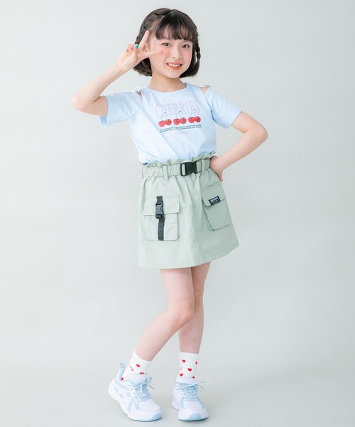 Jenni Belle パンツ カーゴパンツ 「はっ水加工・ウエスト調整可能・web限定」タフタカーゴスカパン キッズ Zozotown