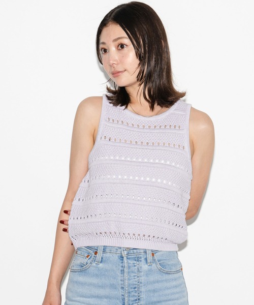 Levi's 「Levi's」 ノースリーブニット S ラベンダー レディース : ZOZOTOWN Yahoo!店 - 通販 - Yahoo!ショッピング