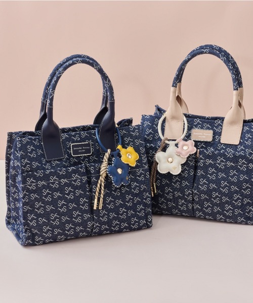 Samantha Thavasa（サマンサタバサ） ハンドバッグ Denim ST Jacquard