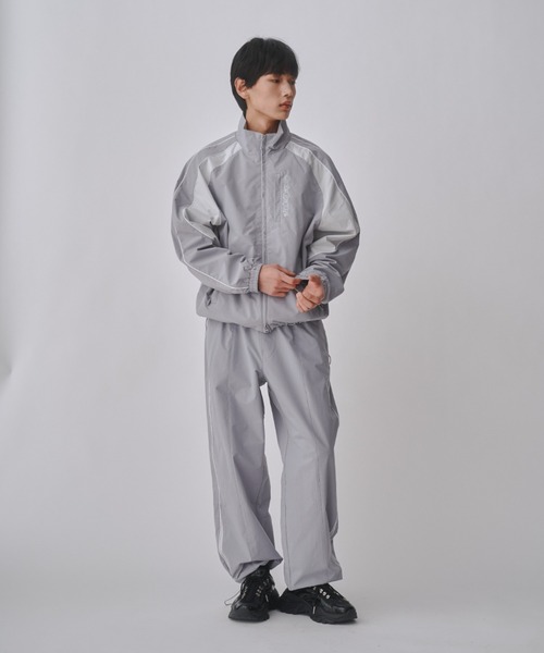 Yahoo!オークション - 「codegraphy」 ジップアップブルゾン MEDIUM グ...