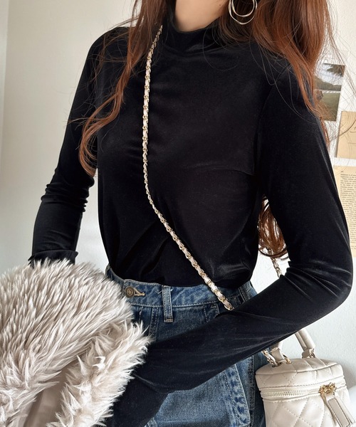 classicalelf tシャツ 滑らか艶やか。レディ魅せきれいめ長袖タートルネックメロートップス レディース : ZOZOTOWN Yahoo!店 - 通販 - Yahoo!ショッピング