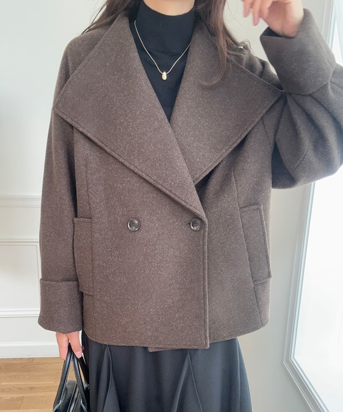 LAUIR 「LAUIR」 ノーカラージャケット MEDIUM ブラウン レディース : ZOZOTOWN Yahoo!店 - 通販 - Yahoo!ショッピング