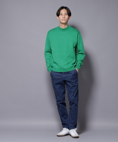 NANO universe（ナノ・ユニバース） セーター ニット シルク混モック