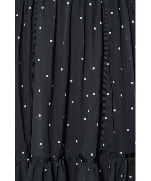 rienda（リエンダ） ワンピース フリルスリーブニットドッキングワンピ