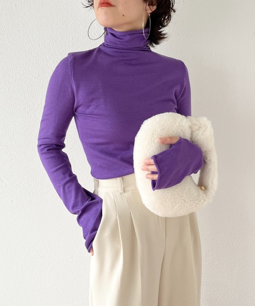 wee9s ニット finger hole smooth turtle knit / フィンガーホールスムースタートルニット レディース : ZOZOTOWN Yahoo!店 - 通販 ...