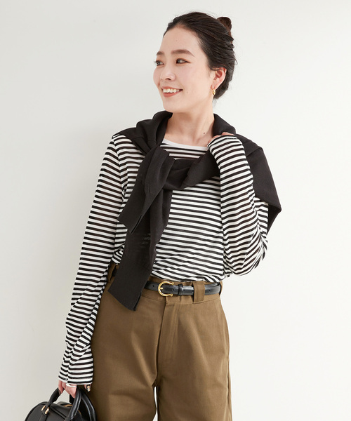 Simplicite（サンプリシテ） tシャツ 「追加3」シアークルーネックロンTEE レディース : ZOZOTOWN Yahoo!店 - 通販 - Yahoo!ショッピング