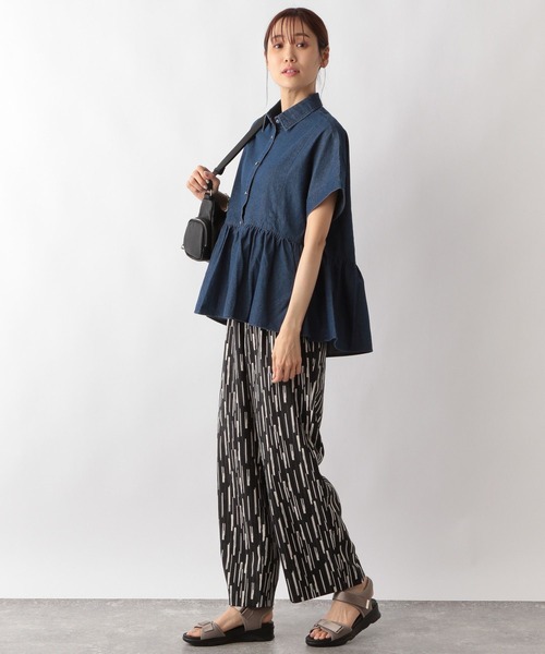 GLOBAL WORK ブラウス シャツ GOODデニムブラウス5分袖/123726 レディース : ZOZOTOWN Yahoo!店 ...