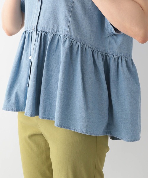 GLOBAL WORK ブラウス シャツ GOODデニムブラウス5分袖/123726 レディース : ZOZOTOWN Yahoo!店 ...