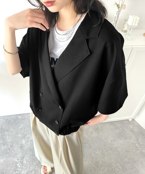 classicalelf 「classicalelf」 テーラードジャケット X-LARGE ブラック レディース : ZOZOTOWN Yahoo!店 - 通販 - Yahoo!ショッピング