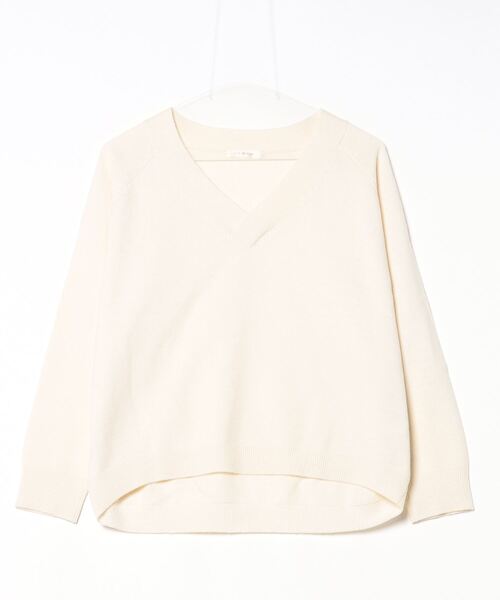 mimi&roger 「mimi&roger」 Vネックニット FREE ホワイト レディース : ZOZOTOWN Yahoo!店 - 通販 ...