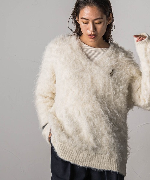 MAYSON GREY 「MAYSON GREY」 Vネックニット M オフホワイト レディース : ZOZOTOWN Yahoo!店 - 通販 - Yahoo!ショッピング