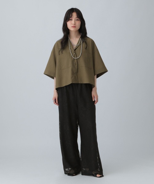 LEPSIM（レプシィム） ブラウス シャツ オープンカラーショートシャツ2 573137 レディース : ZOZOTOWN Yahoo!店 ...