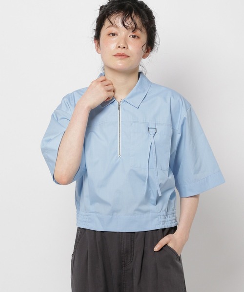 niko and… ブラウス シャツ クロップドZIPシャツ レディース : ZOZOTOWN Yahoo!店 - 通販 - Yahoo!ショッピング