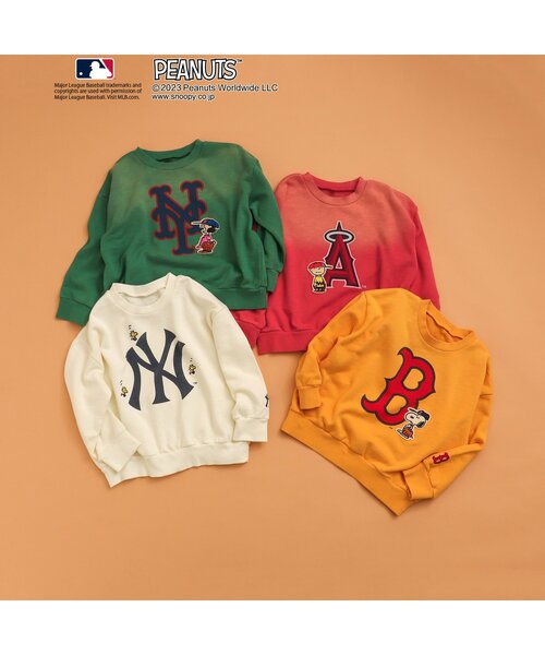 MLB トレーナー MLB×PEANUTS BIG LOGO SWEAT キッズ 子供服 男の子 女の子 : ZOZOTOWN Yahoo!店 ...