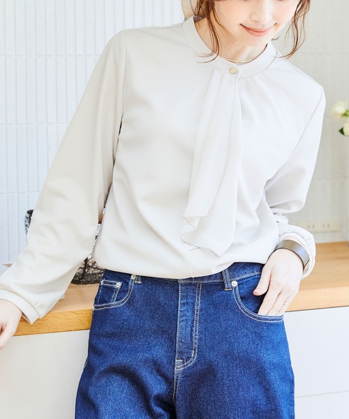 CROSS FUNCTION シャツ ブラウス 「抗菌防臭・通気性」シフォンフリルカットソーブラウス「CF/クロスファンクション」 レディース : ZOZOTOWN Yahoo!店 - 通販 ...