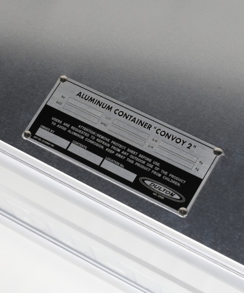 DULTON 収納 ALUMINUM CONTAINER ''CONVOY 2'' RL-M/ アルミ コンテナ ”コンボイ 2 : ZOZOTOWN Yahoo!店 - 通販 - Yahoo ...
