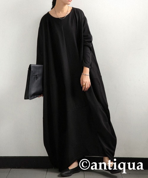 Yahoo!オークション - 「antiqua」 ドルマンスリーブワンピース FREE ...